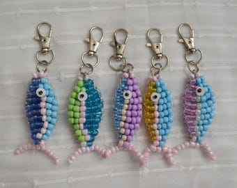 Lucky Fish Keychain - Thai Handmade Beaded Charm - Etsy
