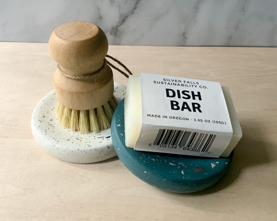 Modern Terrazzo Cement Soap Dish With Drainage: Stylish Kitchen ...
