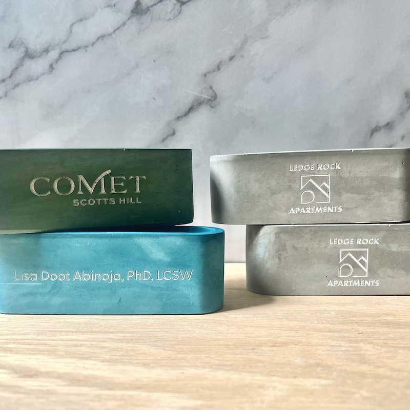Custom Logo Business Card Holders - Etsy