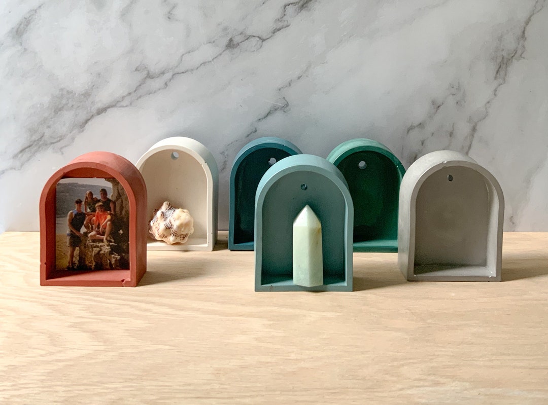 Minimalist Nordic Arch Shelf: Modern Wall Decor for Miniature Display ...