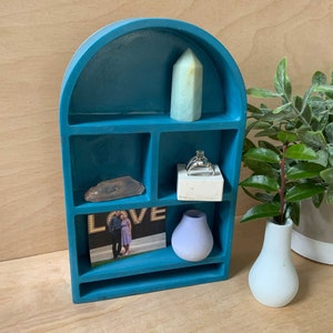 Arch Display Shelf for Crystals, Curio Shrine Altar, Wall Decoration in ...