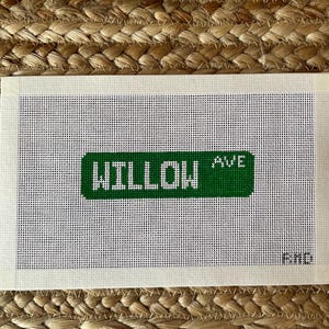 CUSTOM | Street Sign Needlepoint Canvas - Etsy
