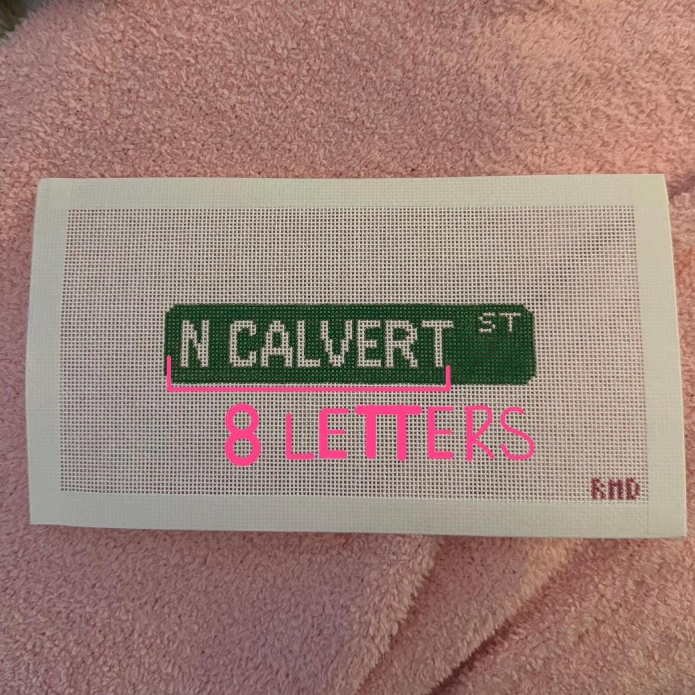 CUSTOM | Street Sign Needlepoint Canvas - Etsy