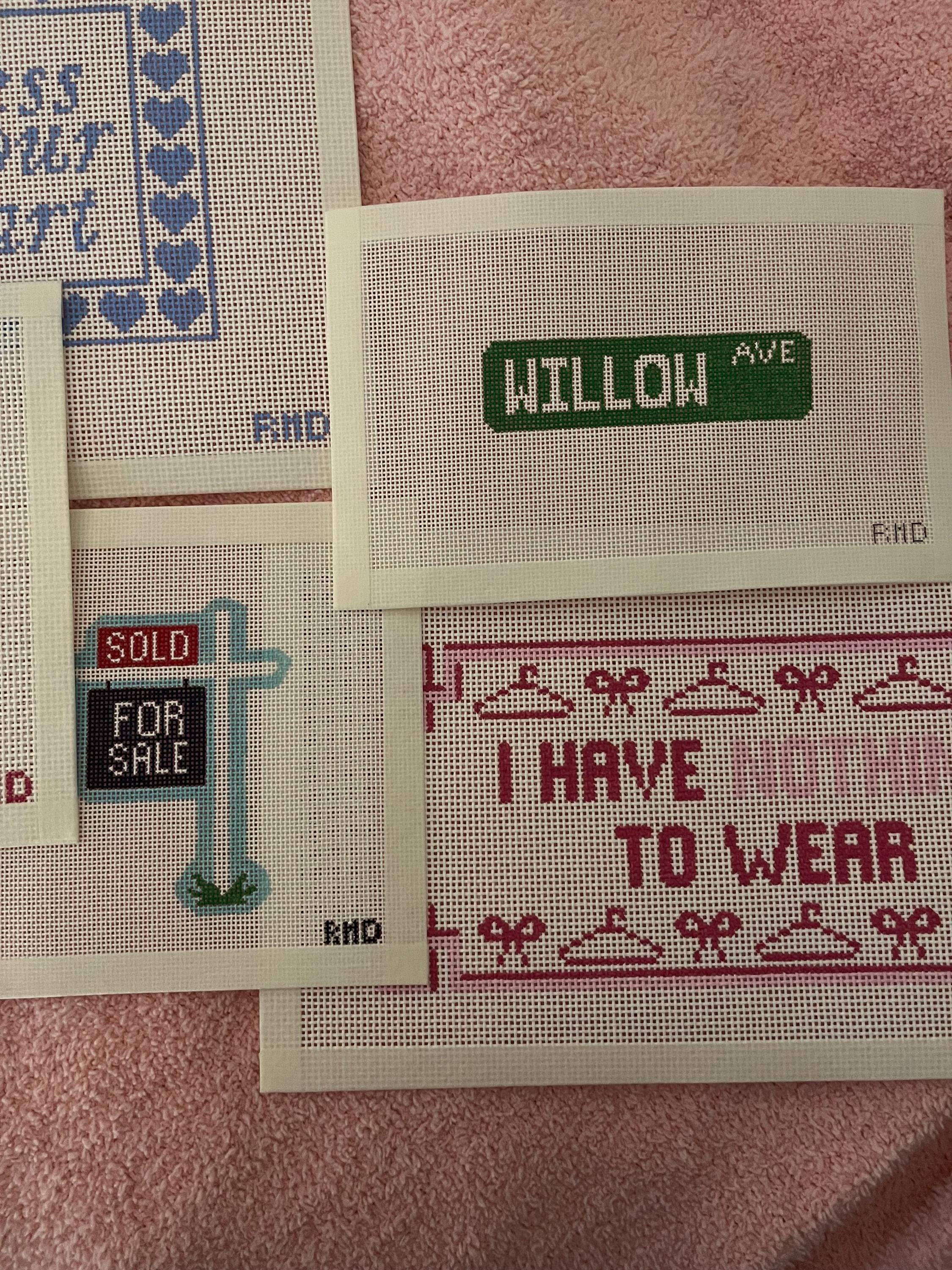 CUSTOM | Street Sign Needlepoint Canvas - Etsy