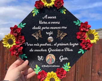 Virgin Mary Grad Cap, Virgencita Graduation Cap Topper, Custom Grad Cap ...