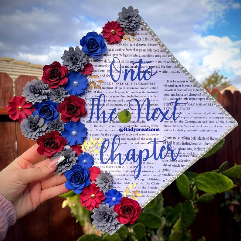 Onto the Next Chapter | Custom Graduation Cap Topper | Graduation ...