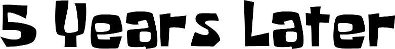Years Later Spongebob Font 3/4/5 Svg, Png, Jpg Art - Etsy