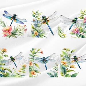 Whimsical Dragonfly Clipart | Dragonflies | Nature-inspired Dragonflies ...