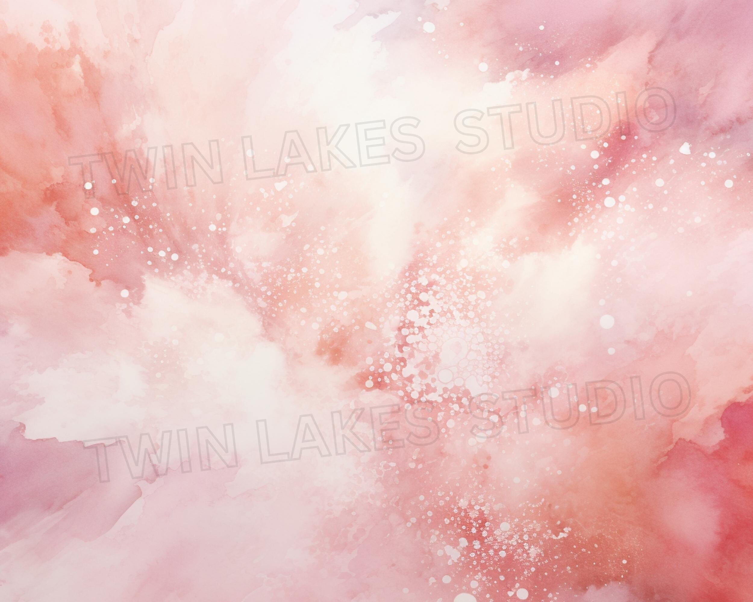 Watercolor Pink Abstract Background, Muted Pink Background Paper ...