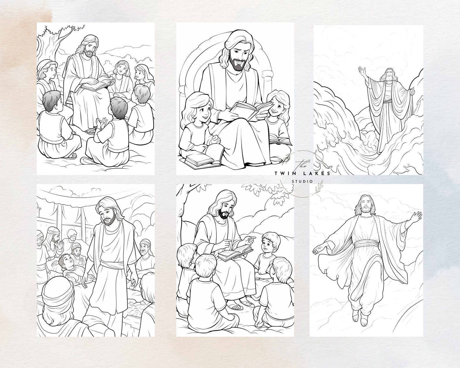 47 Holy Bible Coloring Pages for Kids, Printable Religious Coloring ...