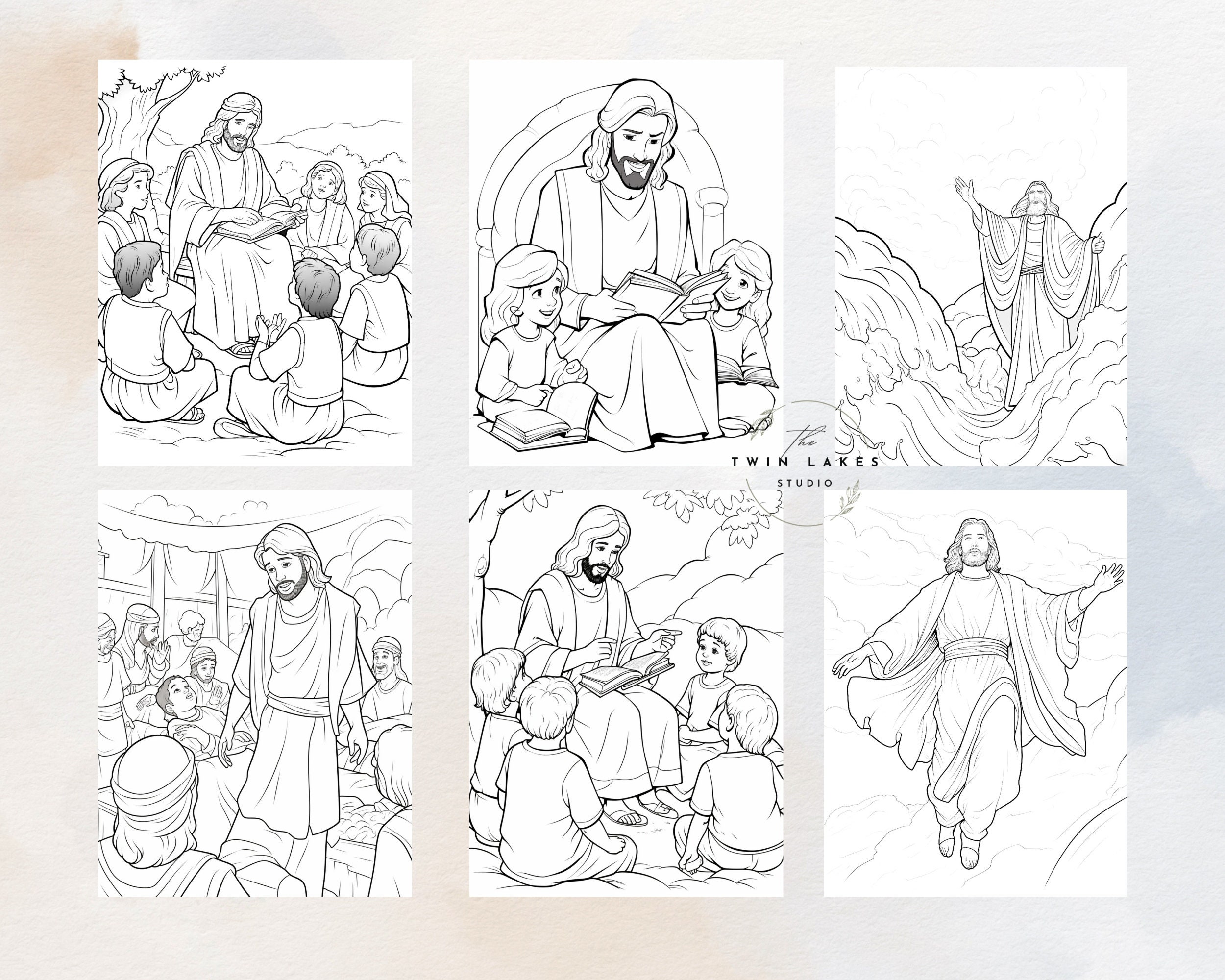 47 Holy Bible Coloring Pages for Kids Printable Religious Coloring ...