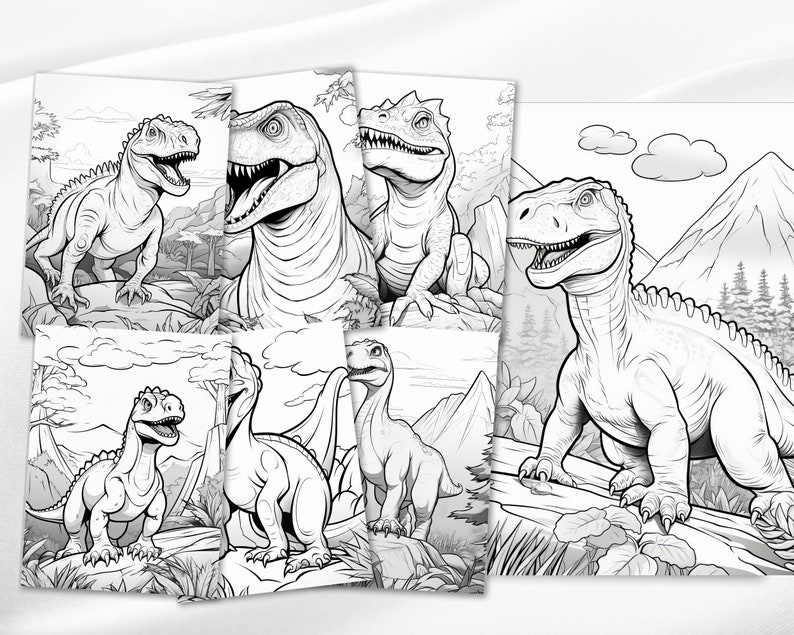 20 Dinosaurs Coloring Pages Printable Coloring Sheets Dinosaurs ...