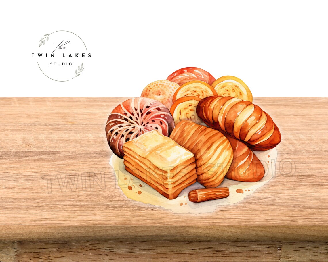 Pan Dulce Pastries - Sweetbread - Mexican Pastries - Clipart - Digital ...