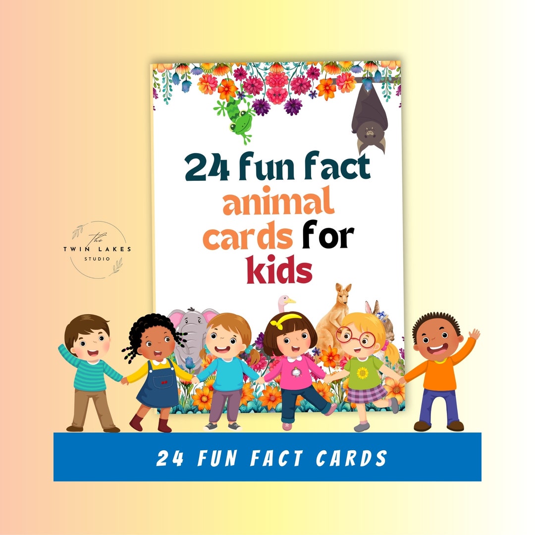 Fact Cards for Kids, Animal Fact Cards, Printable Animal Fact Cards - Etsy