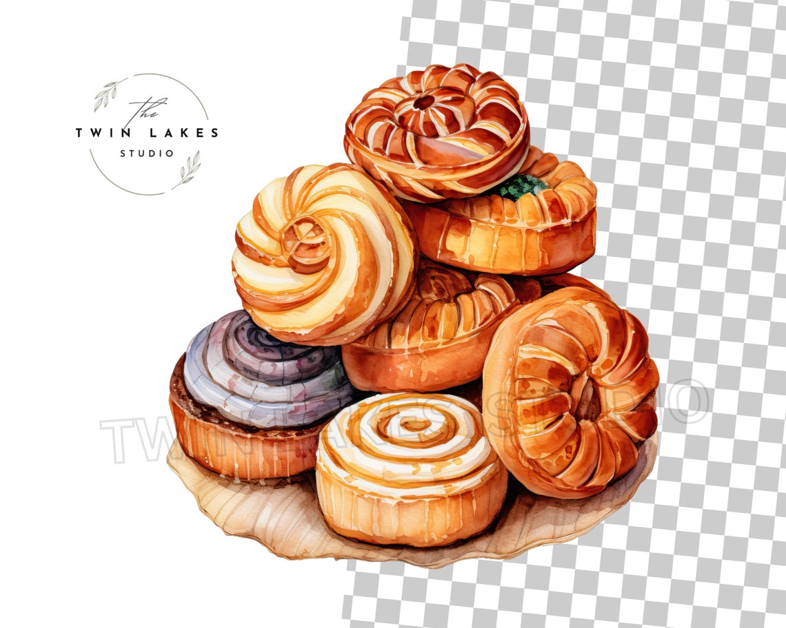 Pan Dulce Pastries - Sweetbread - Mexican Pastries - Clipart - Digital ...