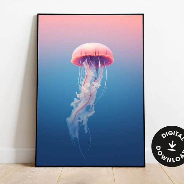 Jellyfish Print - Etsy