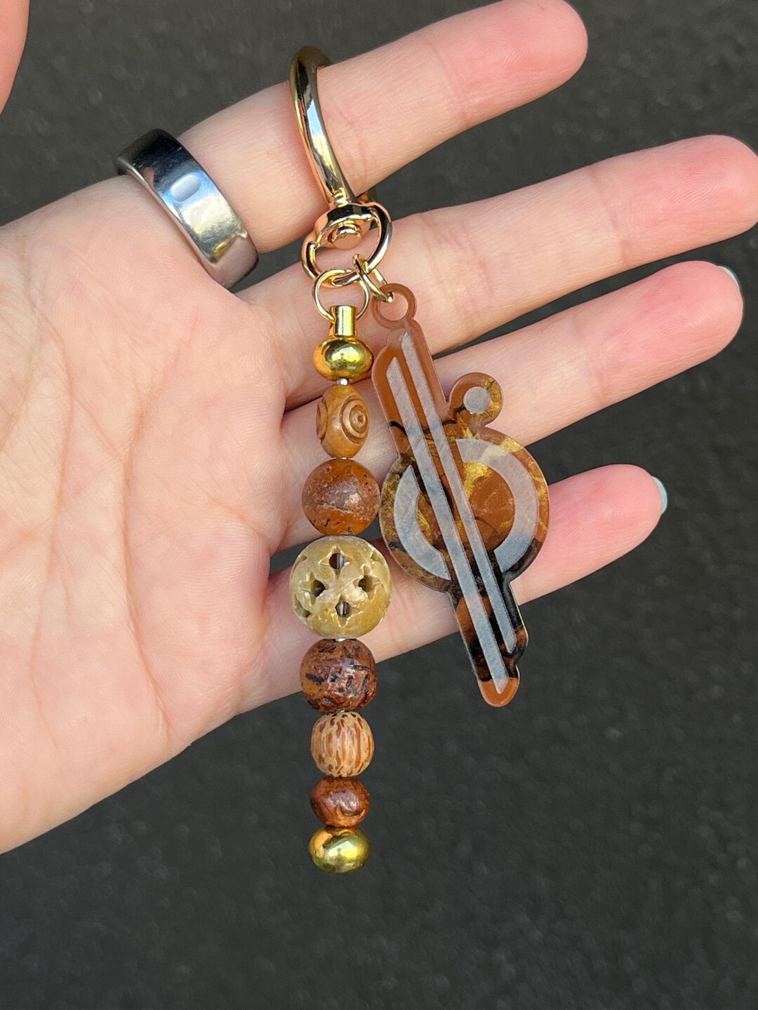 Saja Bead CSL Logo Bag Charm Key Chain - Etsy