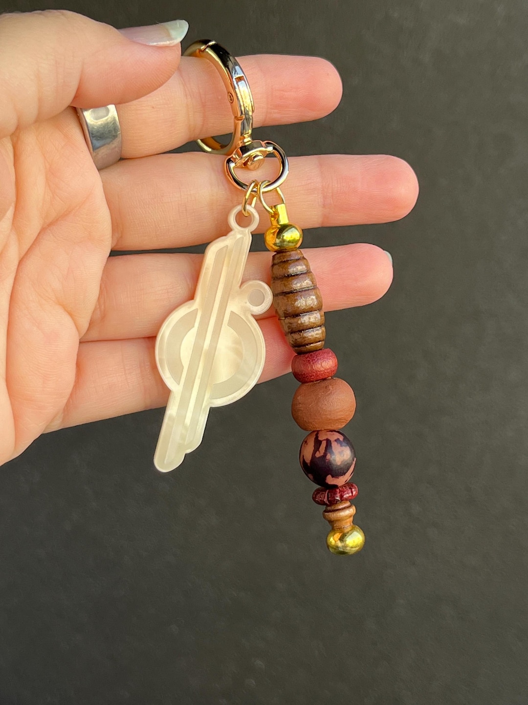 Saja Bead CSL Logo Bag Charm Key Chain - Etsy