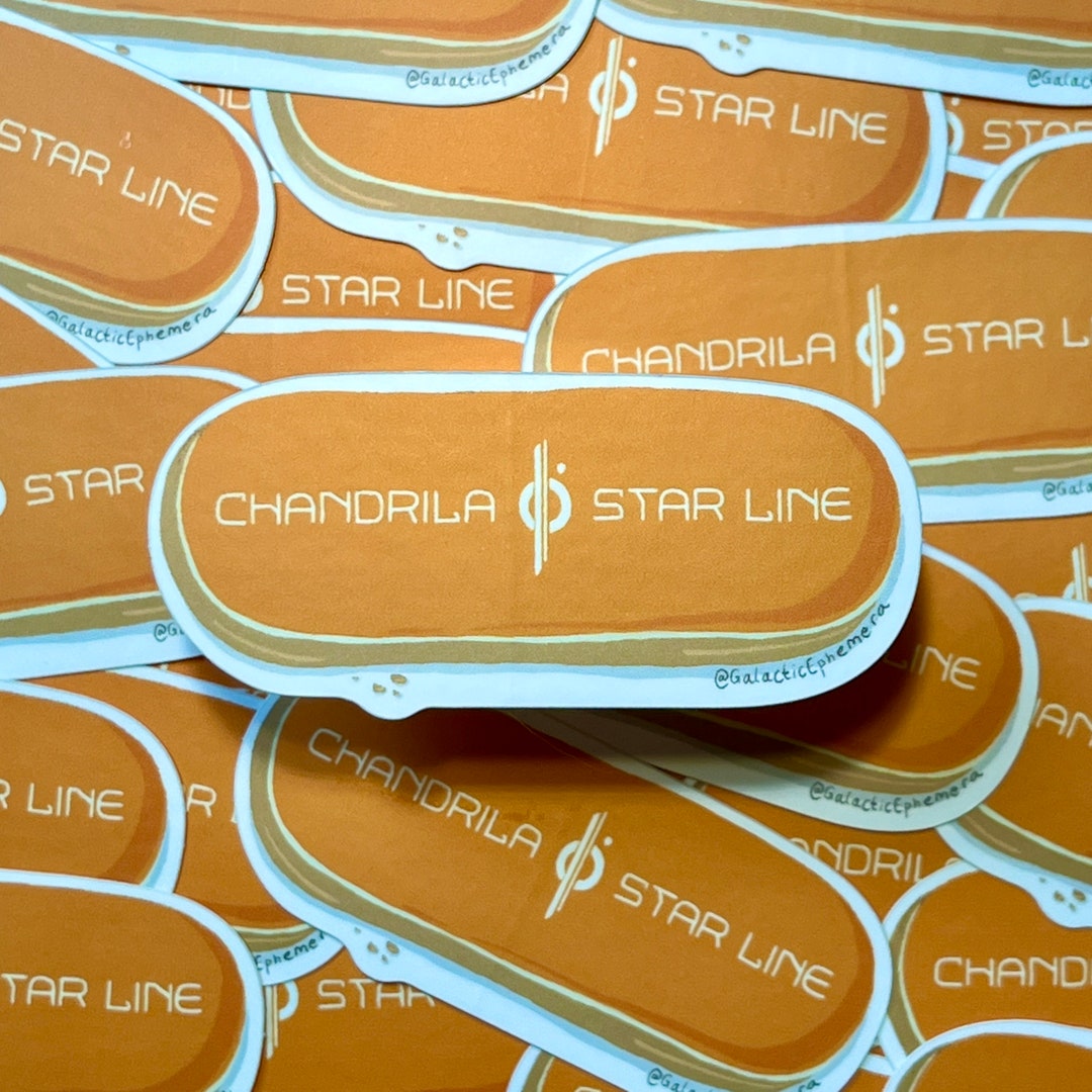 Chandrilla Star Line Cookie - Halcyon Galactic Starcruiser Sticker - Etsy
