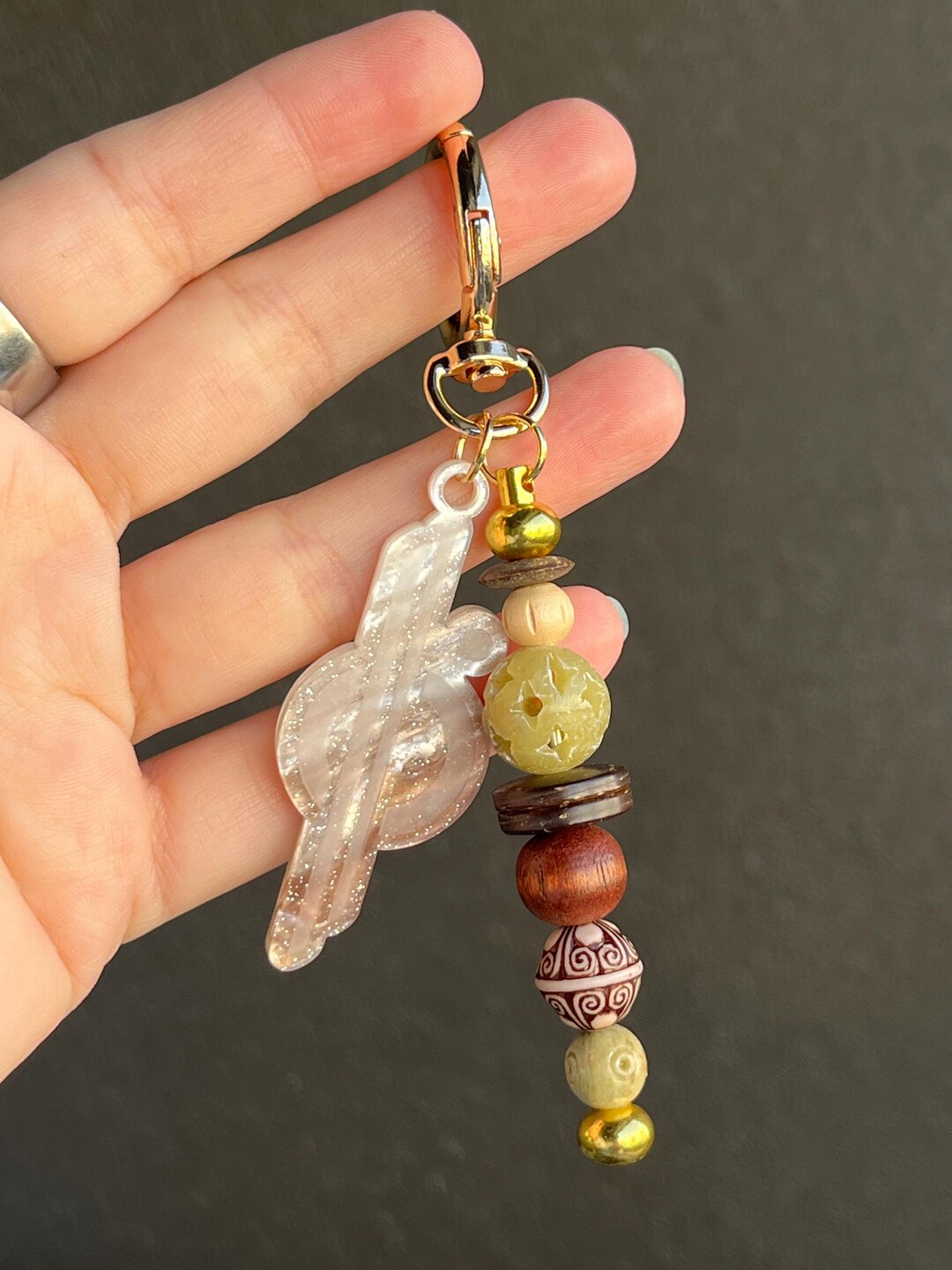 Saja Bead CSL Logo Bag Charm Key Chain - Etsy