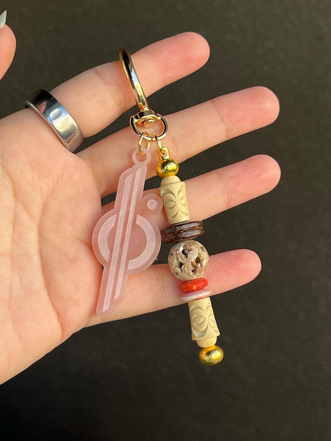 Saja Bead CSL Logo Bag Charm Key Chain - Etsy