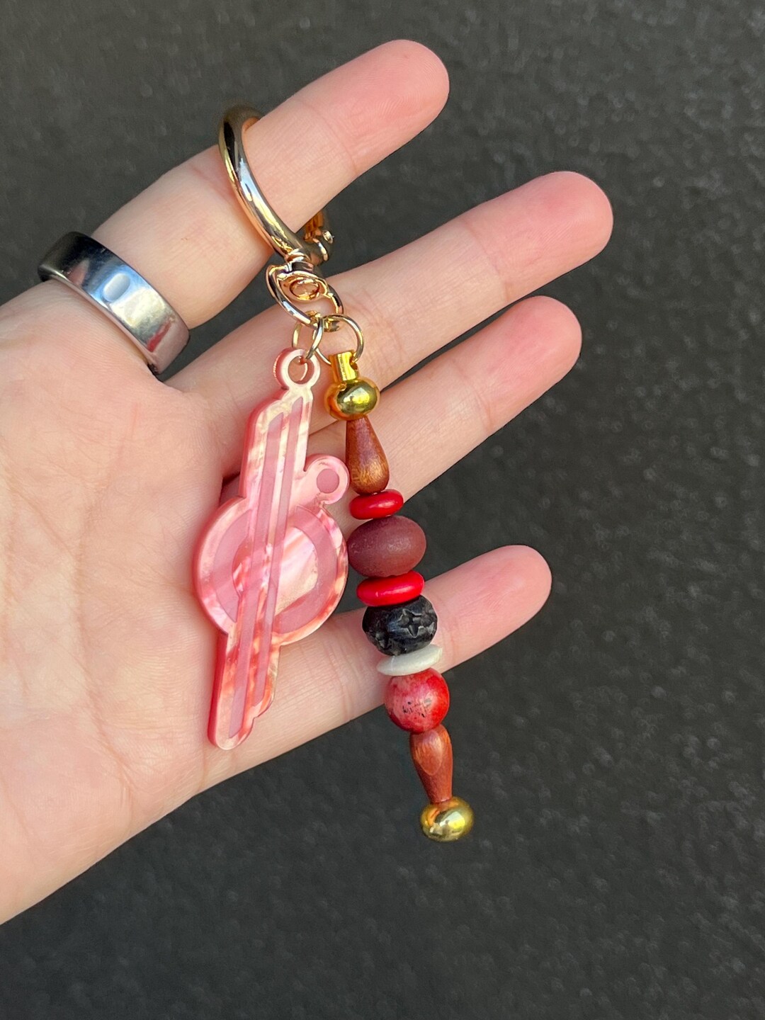 Saja Bead CSL Logo Bag Charm Key Chain - Etsy