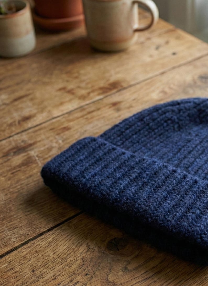 Easy Ribbed Beanie Knitting Pattern - Etsy
