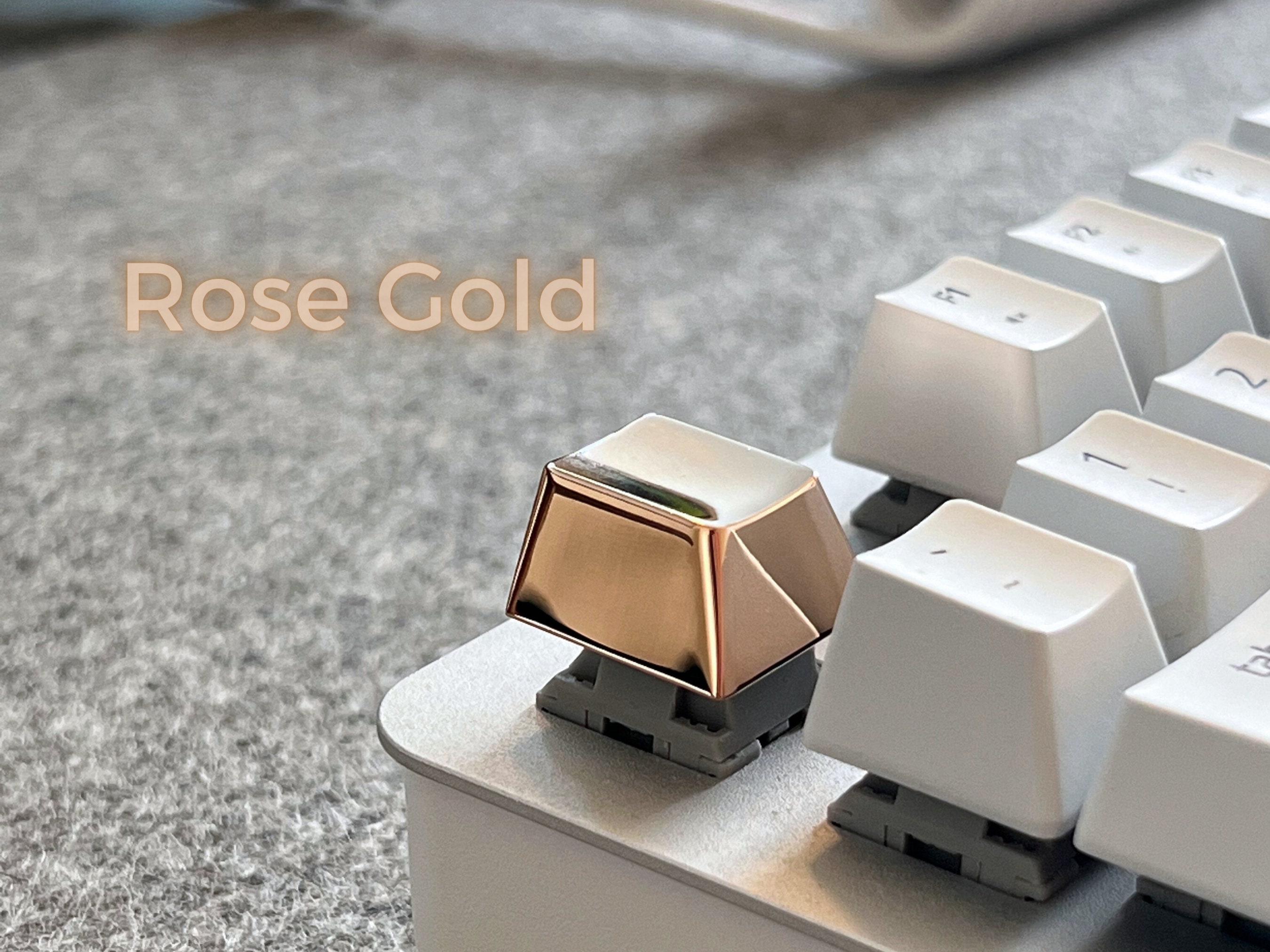 Gold, Silver Plated Keycaps for Keyboard Artisan Keycaps for Mechanical ...