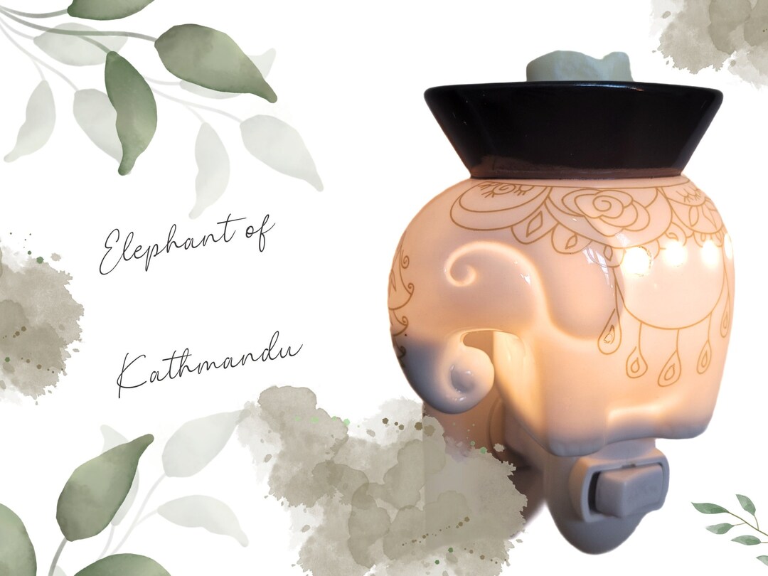Elephant Wax Warmer Night Light: Home Ceramic Scented Wax Melter - Etsy
