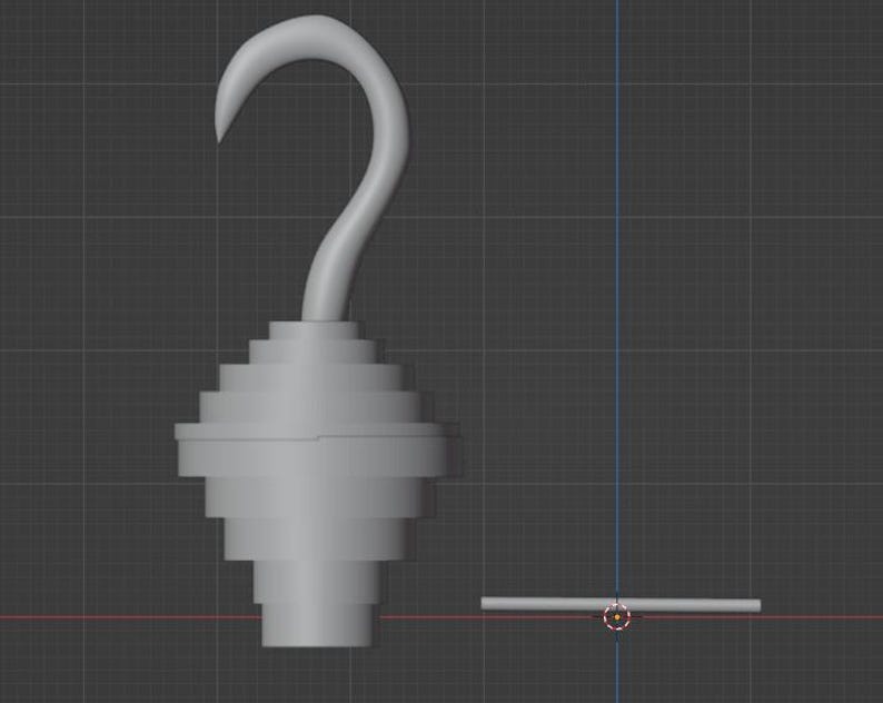 Crocodile Hook Pirate Hook STL File for 3d Printing Cosplay(stl Only ...