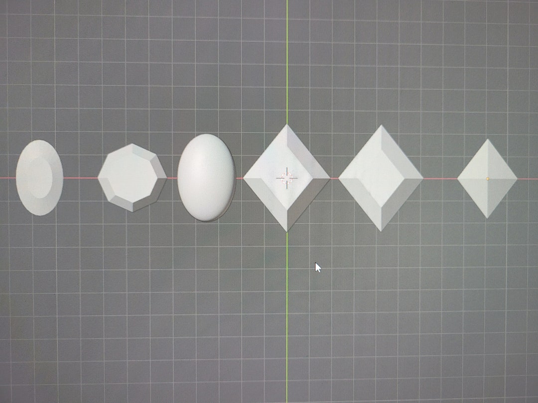 3d Printable Gems (STL Only) Pack of 6 - Etsy