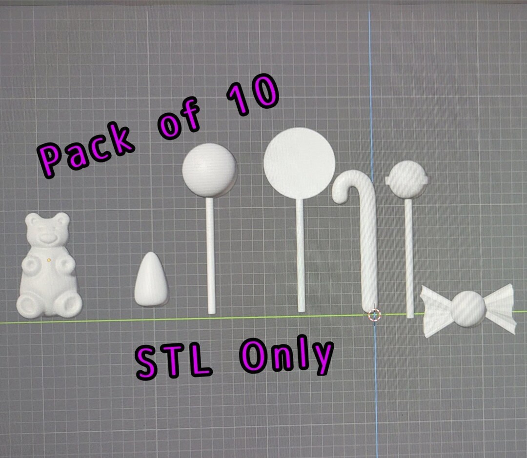 Candy 3d Model Pack of 10 for Cosplay/3d Printing Etc - Etsy