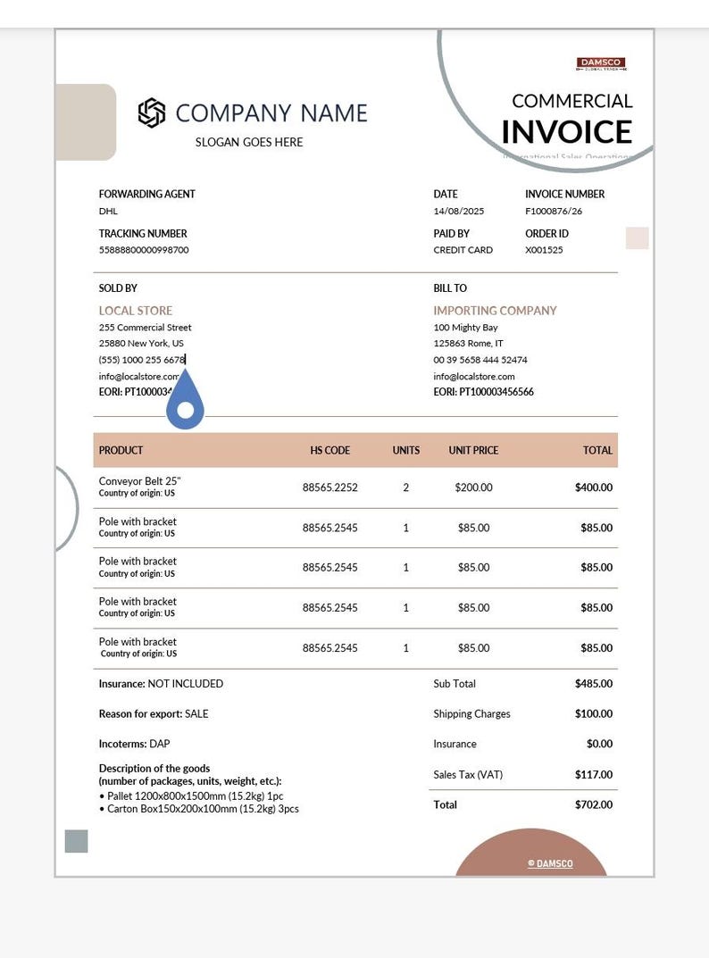 Invoice Template Editable | Professional Business Invoice | Printable ...