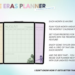 The Eras Planner A Taylor Swift the Eras Tour Digital Planner for Ipad ...
