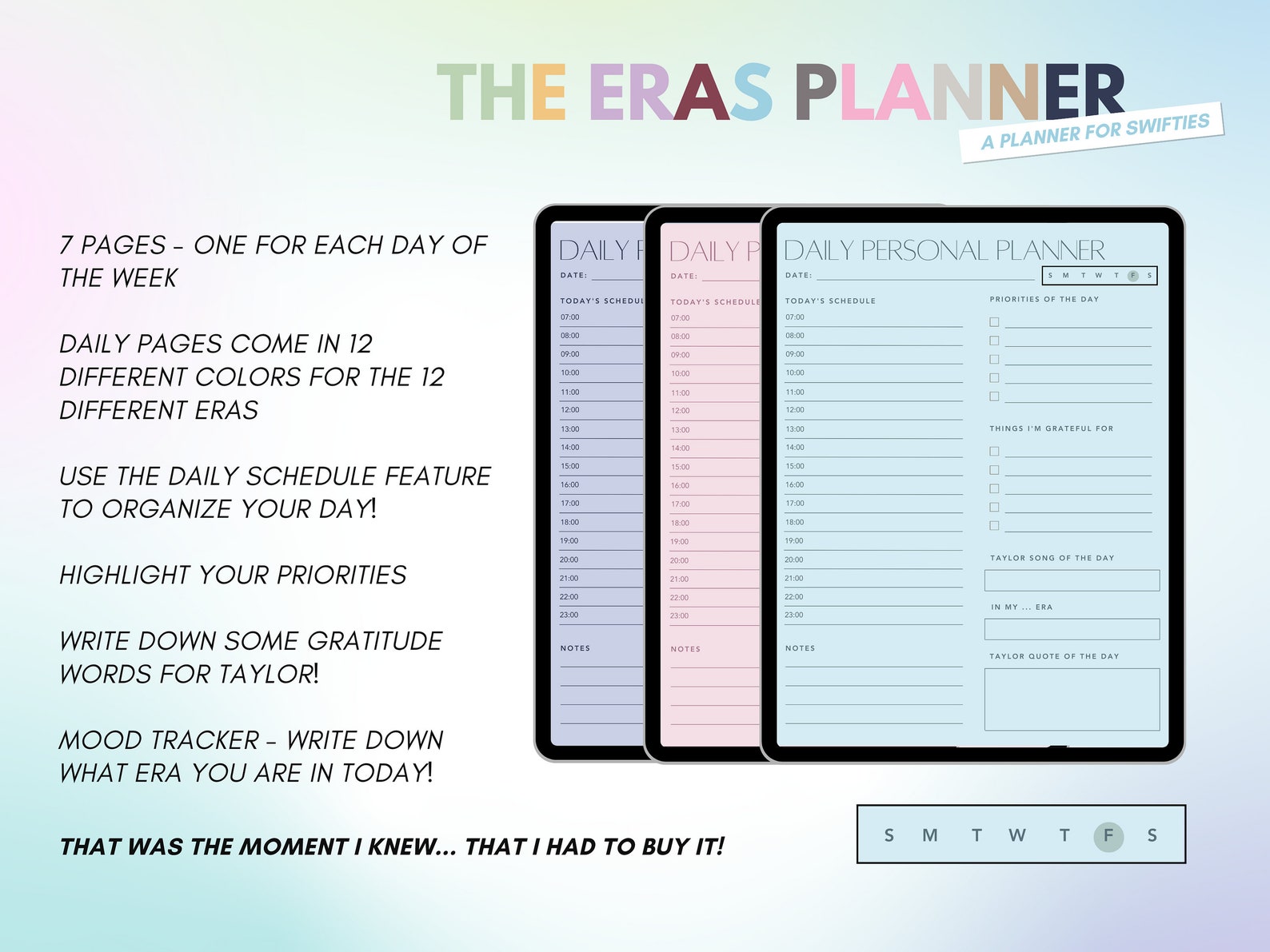 The Eras Planner A Taylor Swift the Eras Tour Digital Planner for Ipad ...