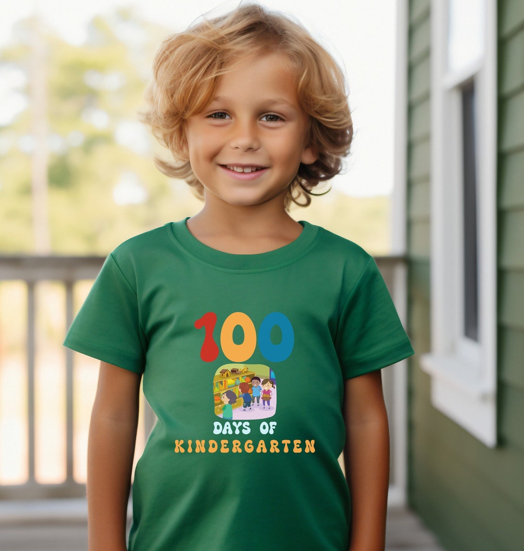 100 Days Of Kindergarten 100 Days Kindergarten Shirts Kindergarten T