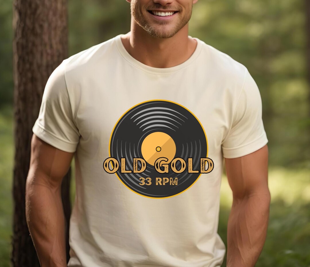 Record Album Shirt, Old Gold Record Shirt, Retro Record T-shirt, Retro ...