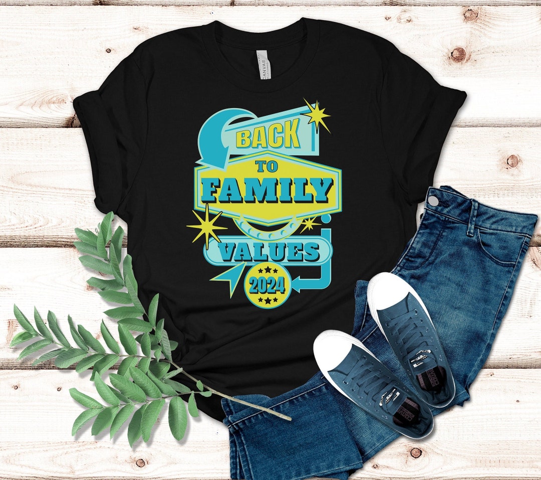 Family Values Shirt, Conservative T-shirt, Retro Family Values Tee ...