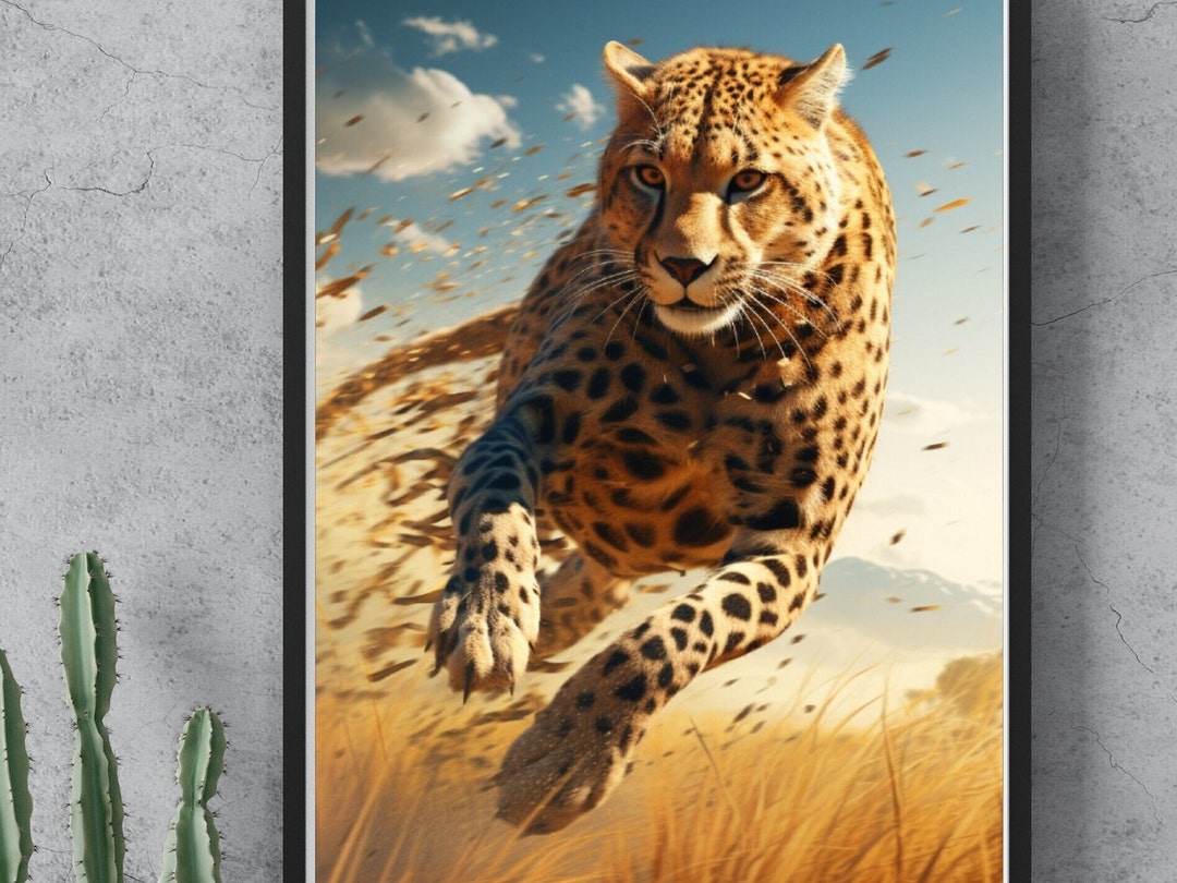 Kinetic Art of an Agile Cheetah Capture Speed and Movement in This ...