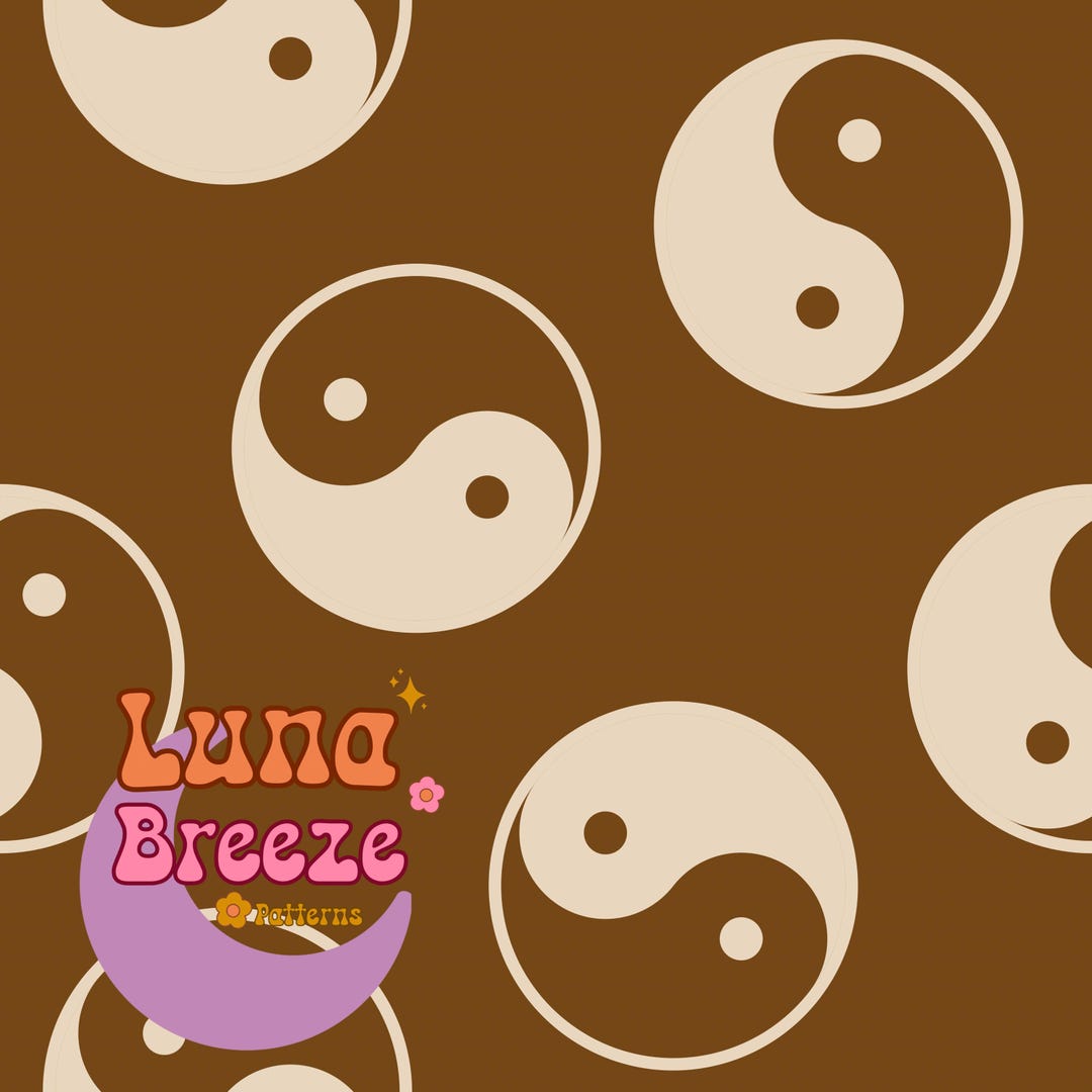 Yin Yang Seamless Repeating Pattern - Etsy