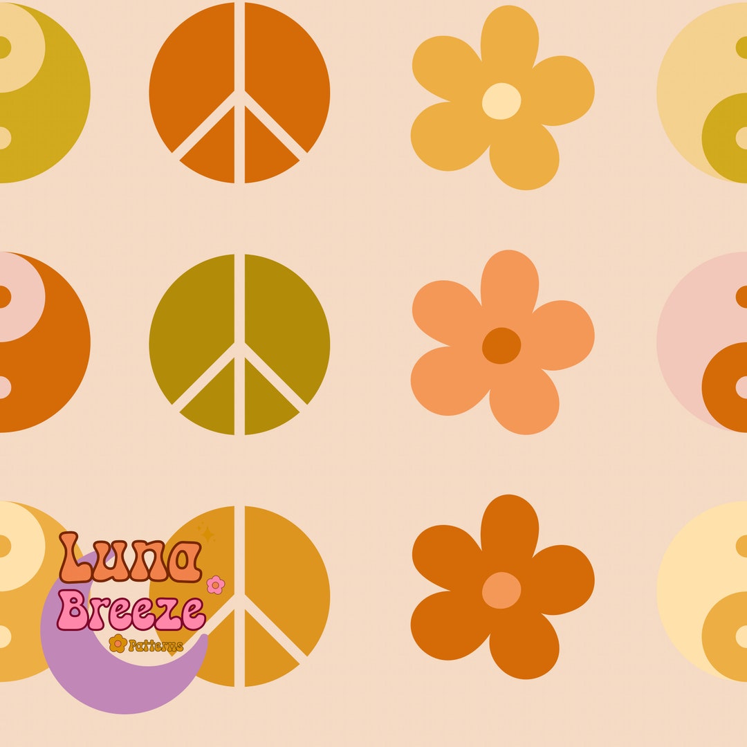 Retro Fall Seamless Repeating Pattern - Etsy