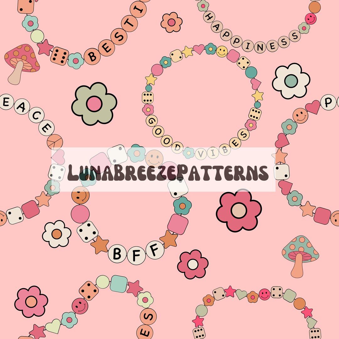 Happy Bracelets Seamless Repeating Pattern - Etsy