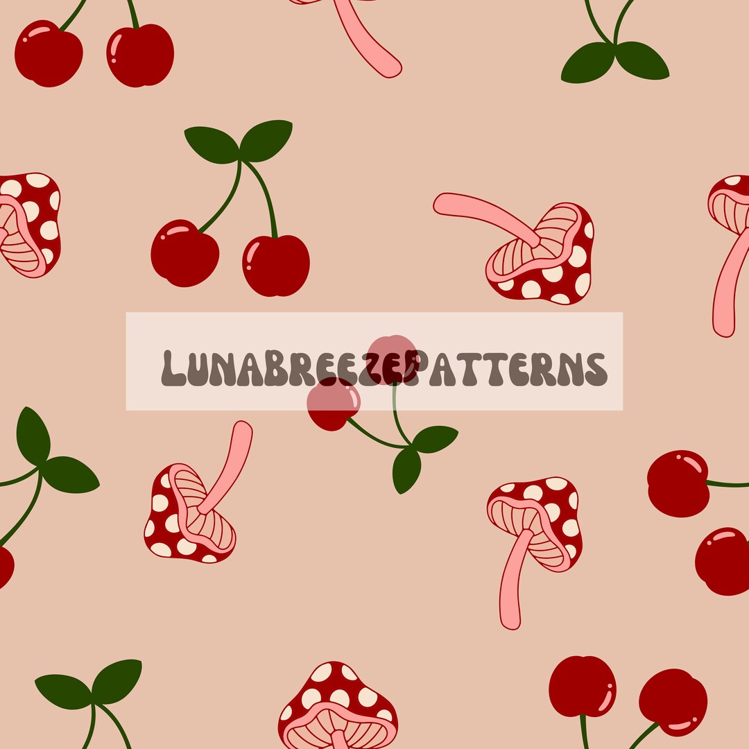 Cherry Mush Seamless Repeating Pattern - Etsy