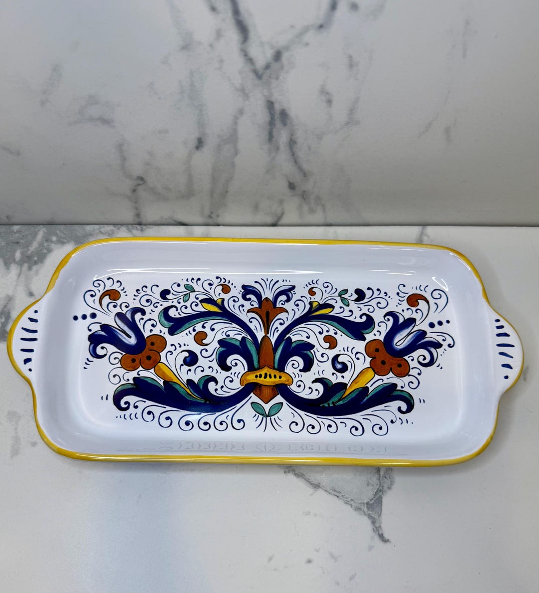 Nova Deruta Hand Painted Tray/serving Tray Made in Italy With Gorgeous ...