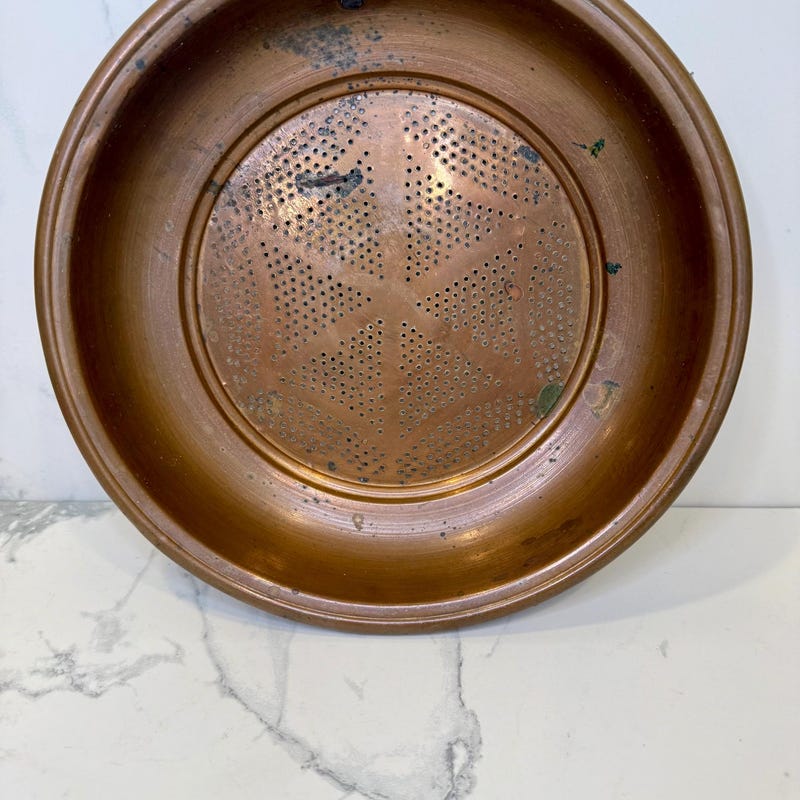 Copper Colander - Etsy