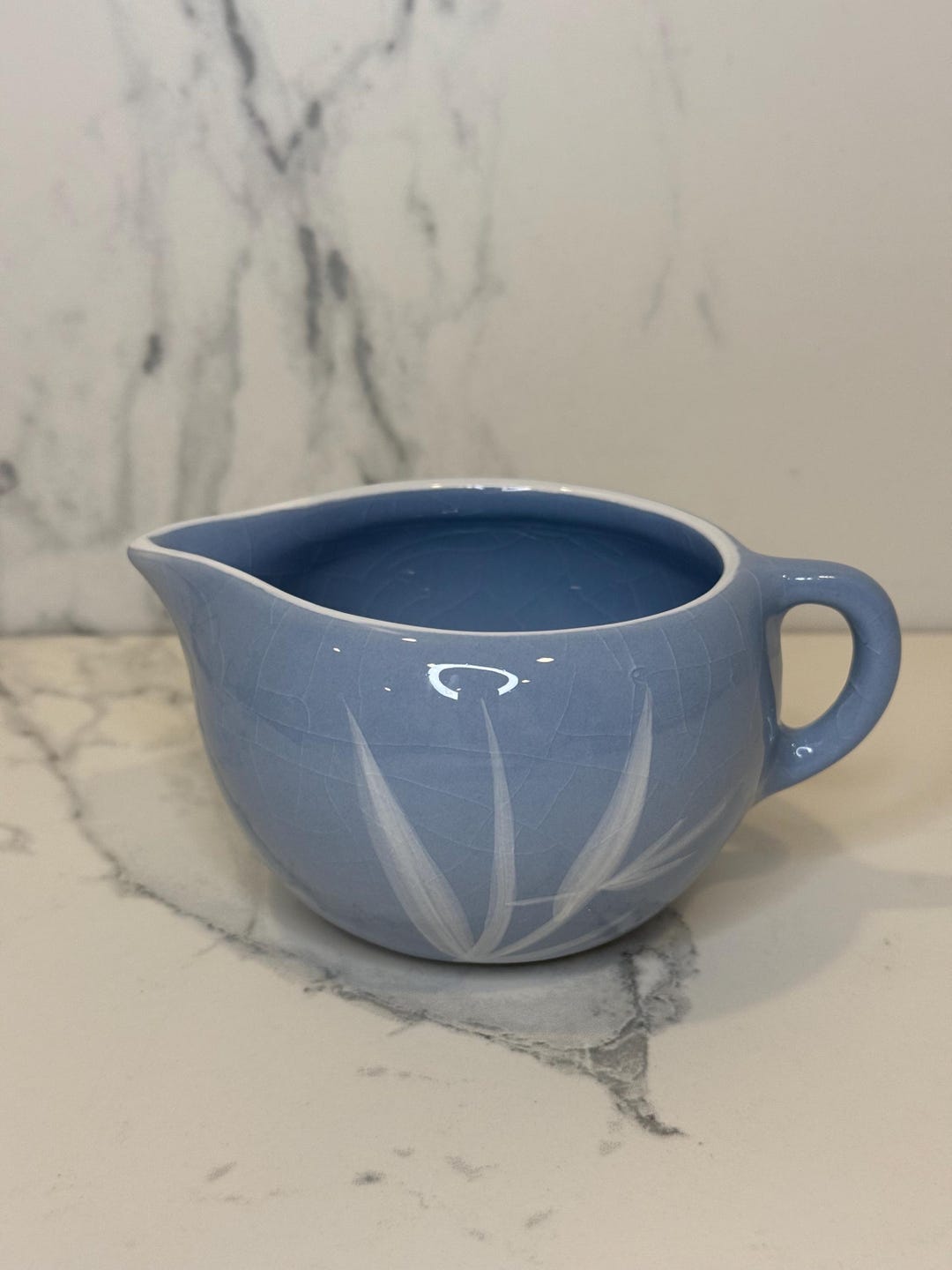 Vintage Winfield China Blue Pacific Creamer in Baby/sky Blue With White ...