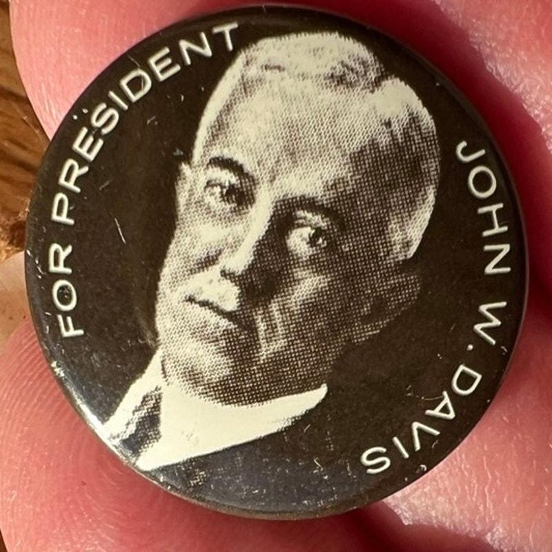 John W Davis Political Campaign Button Kleenex Co 1968 Reproduction - Etsy