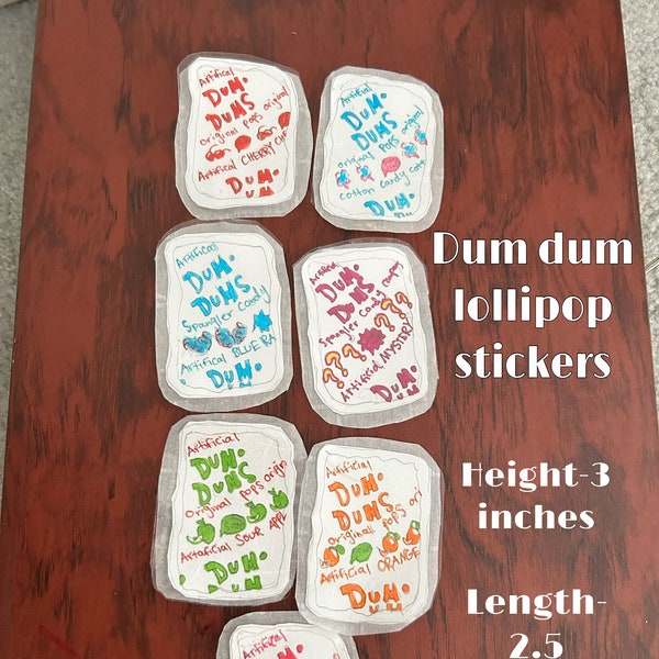 Lollipop Stickers - Etsy