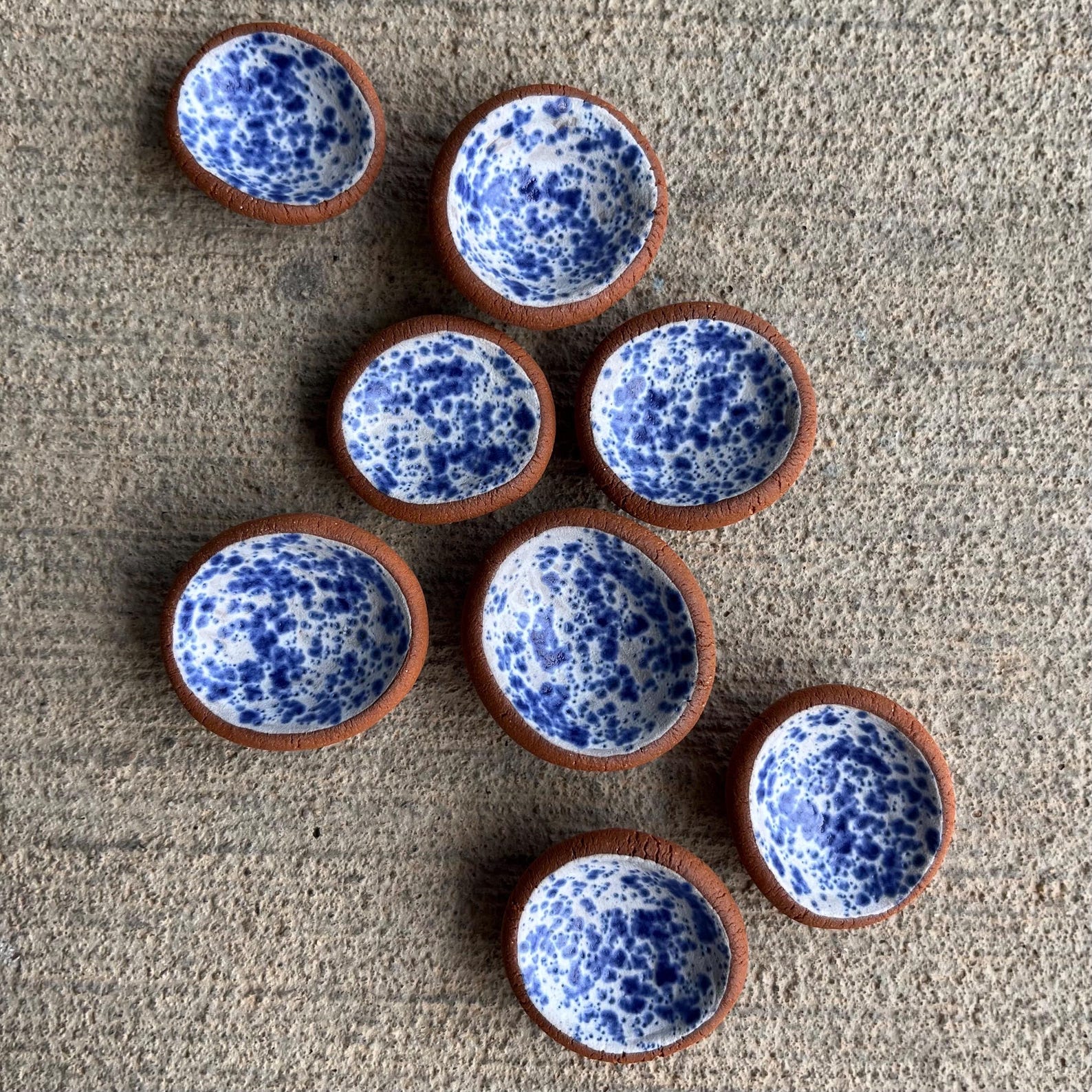 I Handmade Ceramic Stress Relieving Worry Stones Thumb Stones Glazed ...