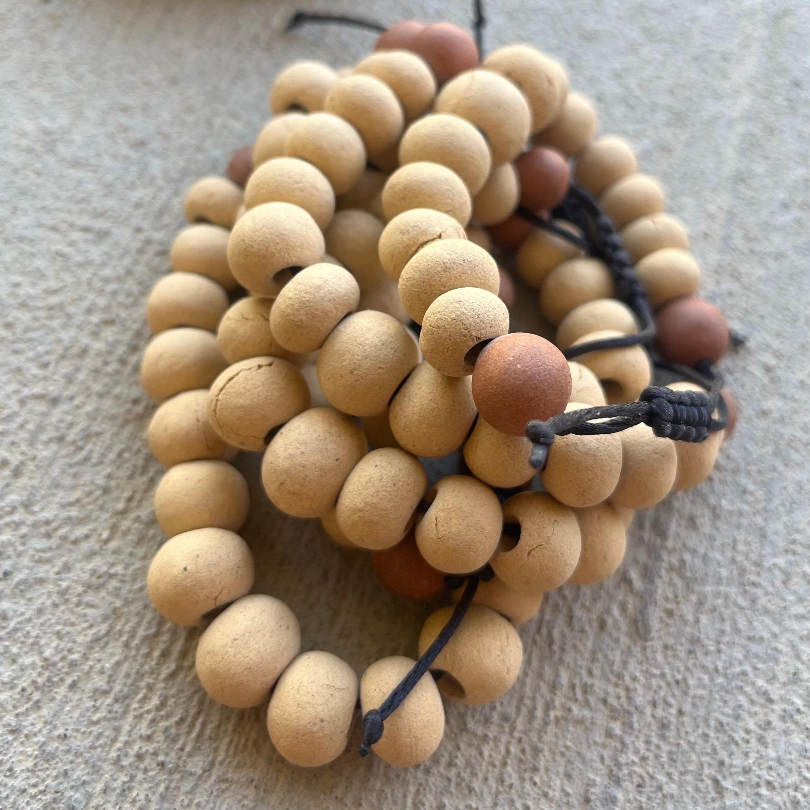 I Handmade Wild Clay Ceramic Bead Bracelets - Minimalist Boho Jewelry ...